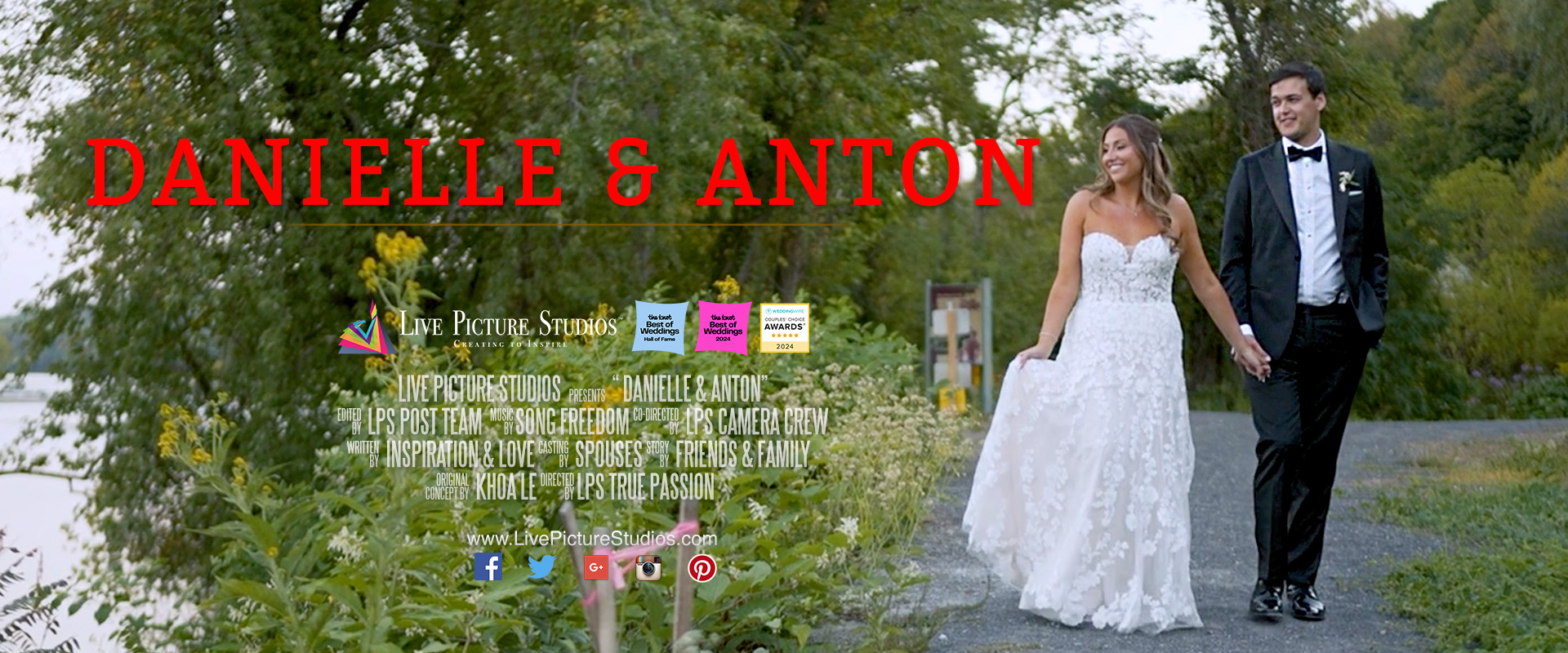 Danielle & Anton Wedding Highlight - River House at Odettes, New Hope PA