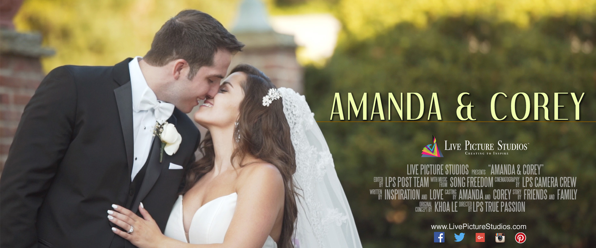 Amanda and Corey Wedding Highlight - The Manor, West Orange NJ